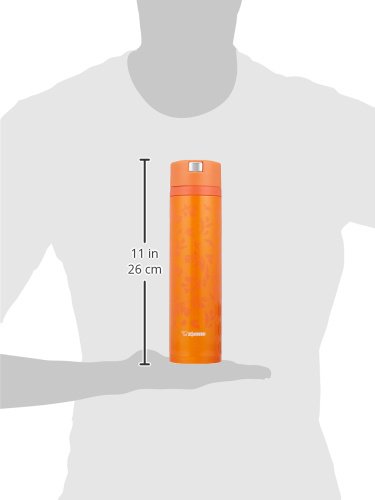 Zojirushi water bottle stainless steel mug 600ml Vivid Orange Quick & Easy open lock SM-XC60-DV