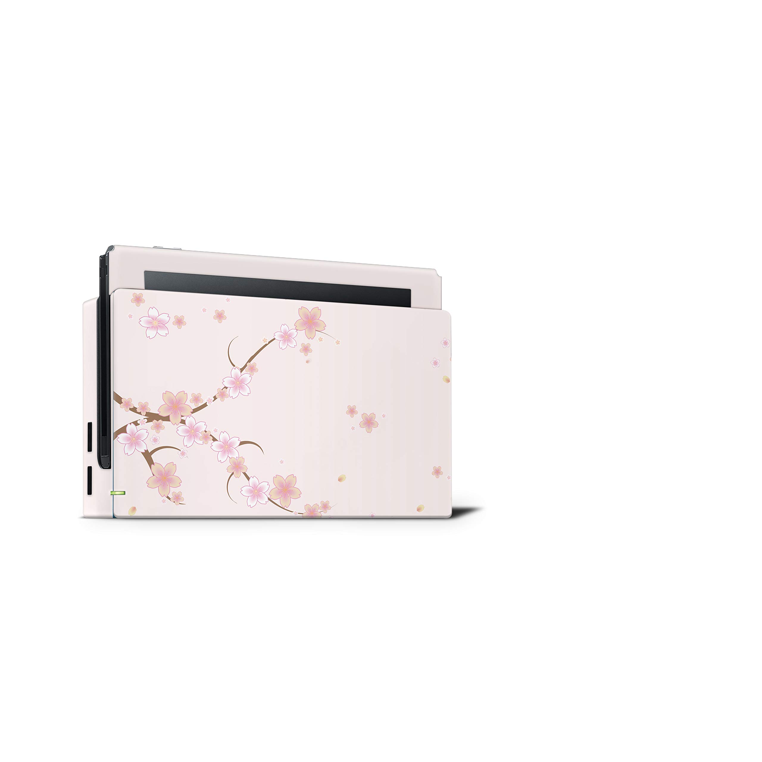 Tacky design Beige Skin Compatible with Nintendo Switch Skins Decal, Flowers Sakura Nintendo Switch Stickers Vinyl 3m Cute Pink Full Cover