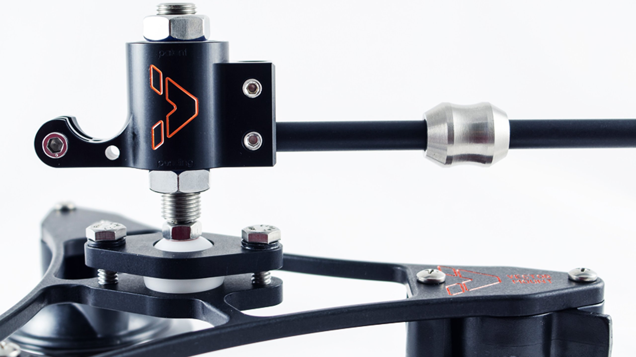Vector Mount Dynamic Swivel Rotating Action Camera Mounting System for GoPro Hero2 Hero3 - GoBase Black