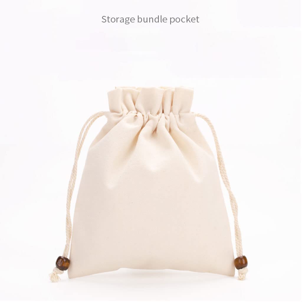 YOOYEH Washable Cotton Drawstring Bags Muslin Sachet Bag Reusable Produce Bags Herbal Bags DIY Tote Gift Bag for Candy Storage