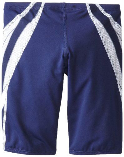 TYR Men's Phoenix Splice Jammer Swimsuit (Navy/White, 36)