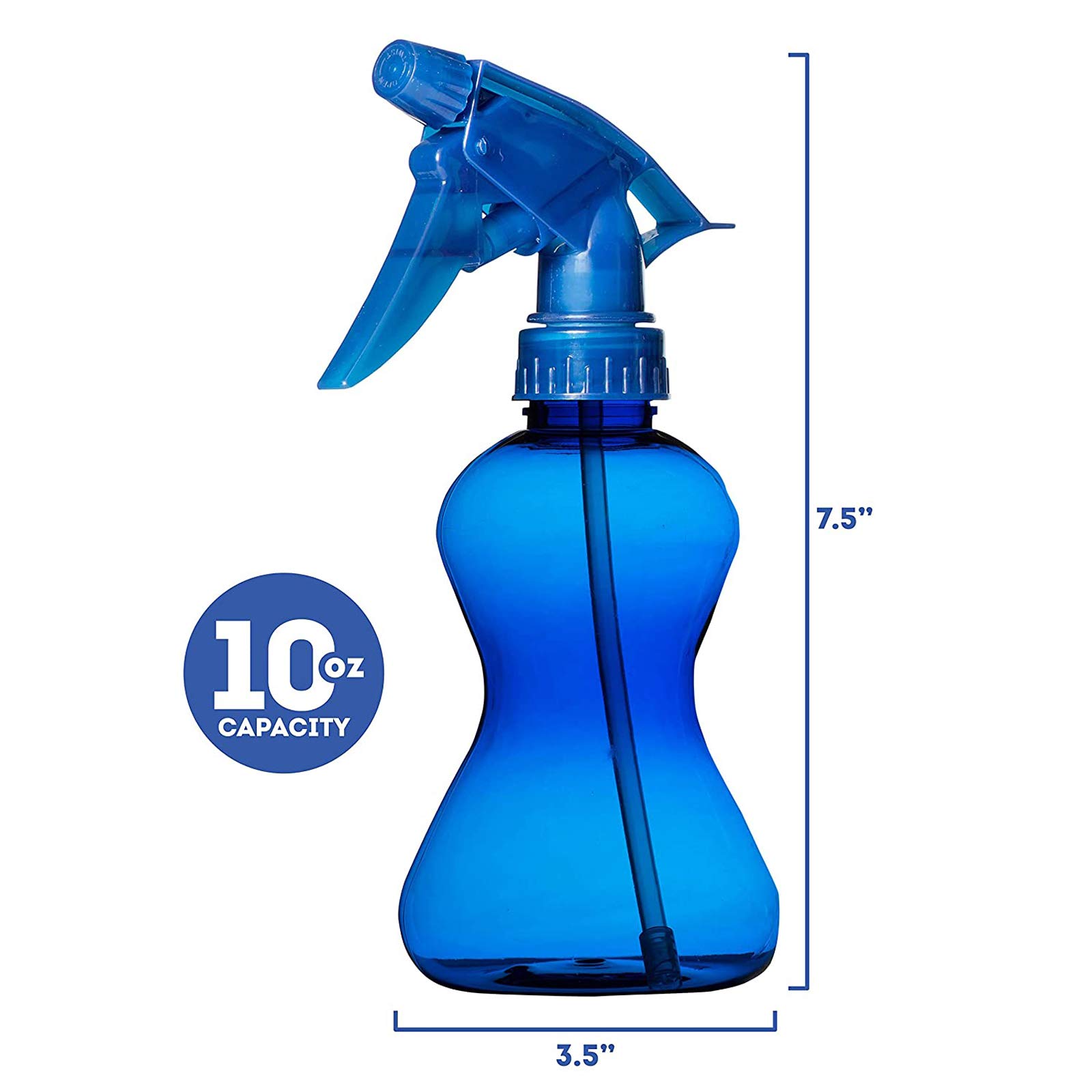 Water Spray Bottles for Hair - 10 Oz Empty Spray Bottles for Cleaning β 6 Pack Mini Squirt Bottles - Small Spray Bottles Mist Sprayer - Plastic Spray bottles for Cleaning 2 Blue, 2 Red, and 2 Purple