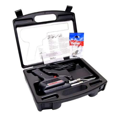 Weller 260-Watt/200W Professional Soldering Gun Kit with Three Tips and Solder in Carrying Case - D550PK, Corded Electric