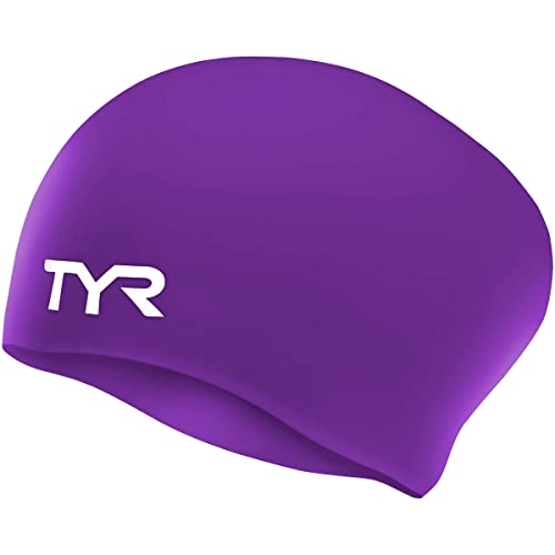 TYR Long Hair Cap, Black/Pink