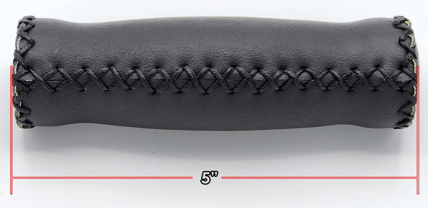 Velo Vinyl Leather Grips - Black, for 7/8" handle bars of beach cruiser bikes