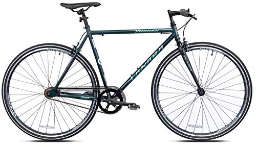 Takara Yuugen Single Speed Flat Bar Fixie Road Bike, 700c, Medium, Green