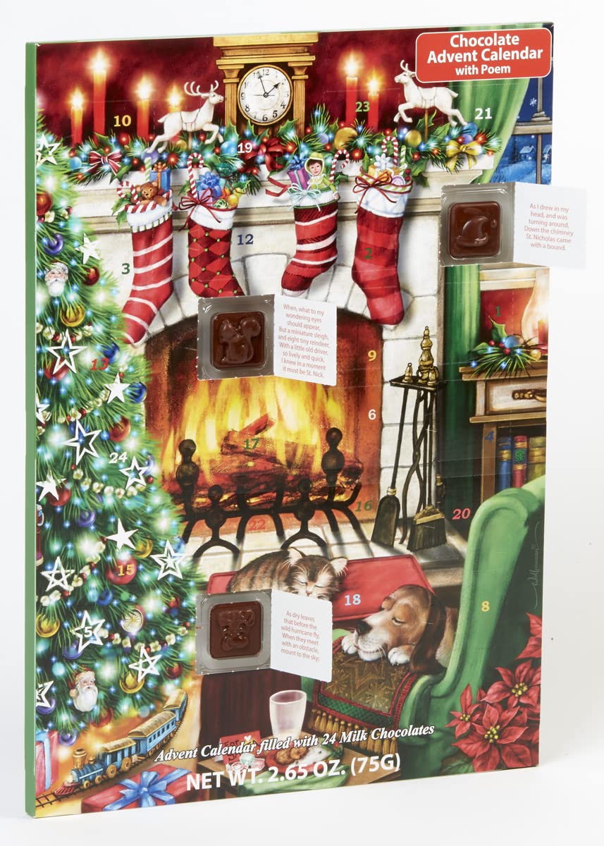 Vermont Christmas Company Cozy Christmas Chocolate Advent Calendar (Countdown to Christmas)