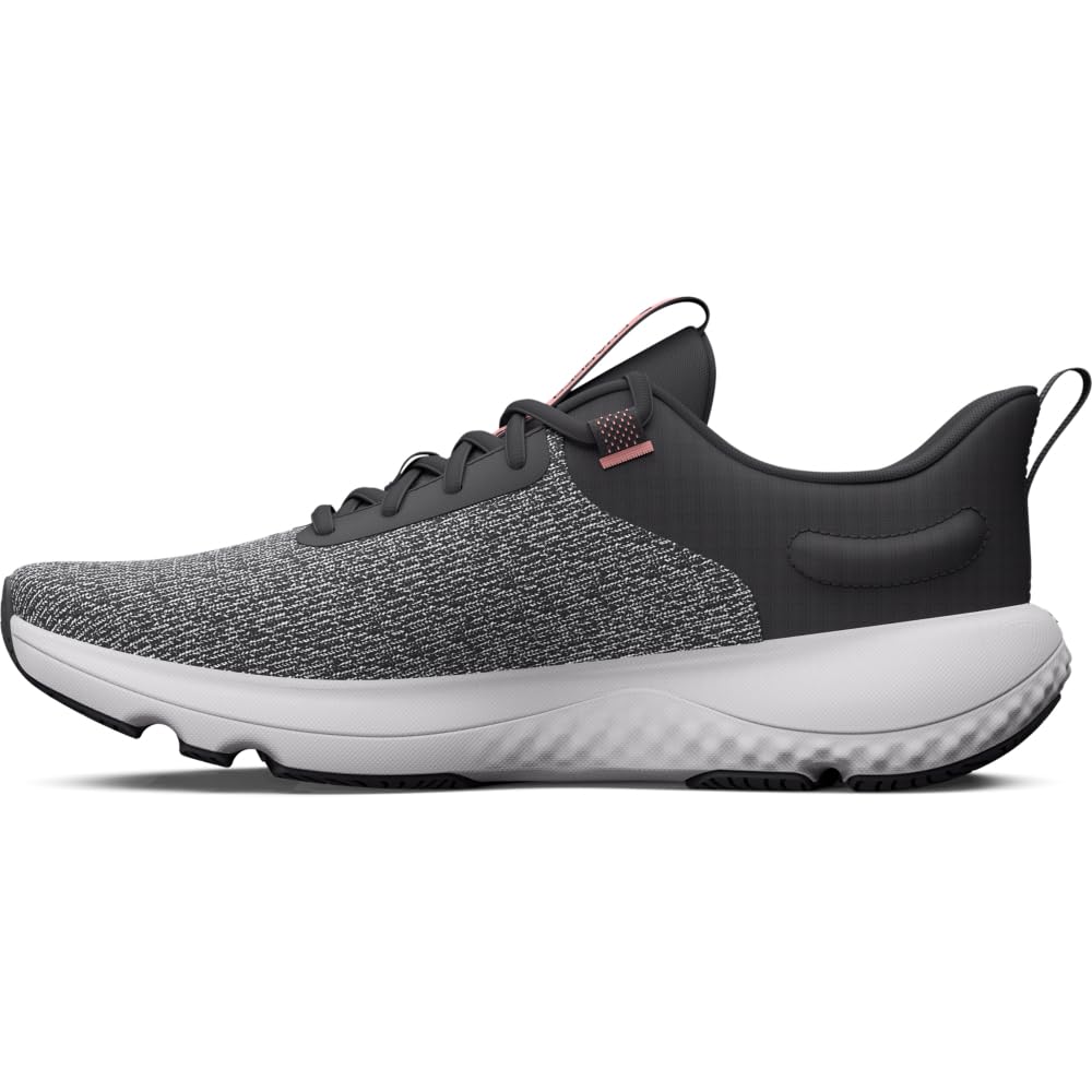 Under Armour Women's Charged Revitalize, (100) Jet Gray/Jet Gray/Pink Fizz, 8.5, US