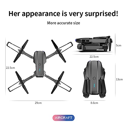 UAV, Drone, Obstacle Avoidance Helicopter, 4K HD Aerial Photography Remote Control Aircraft, Induction Height Fixing Aircraft, with Dual Cameras, Dual Batteries