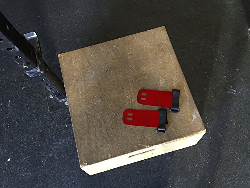 WODSaver Hand Grips for Pull Ups, Chin Ups, Cross Training (Red, Medium)