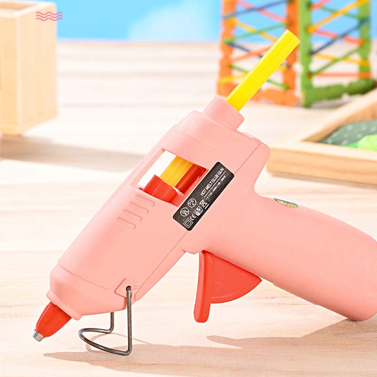 TOPIND Mini Hot Glue Gun for Kids with 40-Pcs Glue Sticks,High Temperature Craft Hot Glue Gun Kit for DIY,Arts & Craft & Home Quick Repairs,20W (1-1)