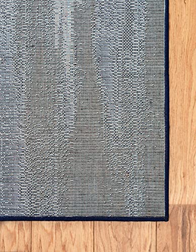 Unique Loom Metro Collection Abstract Water Modern Waves Seascape, Coastal, Nautical Area Rug, 9 ft x 12 ft, Navy Blue/Turquoise