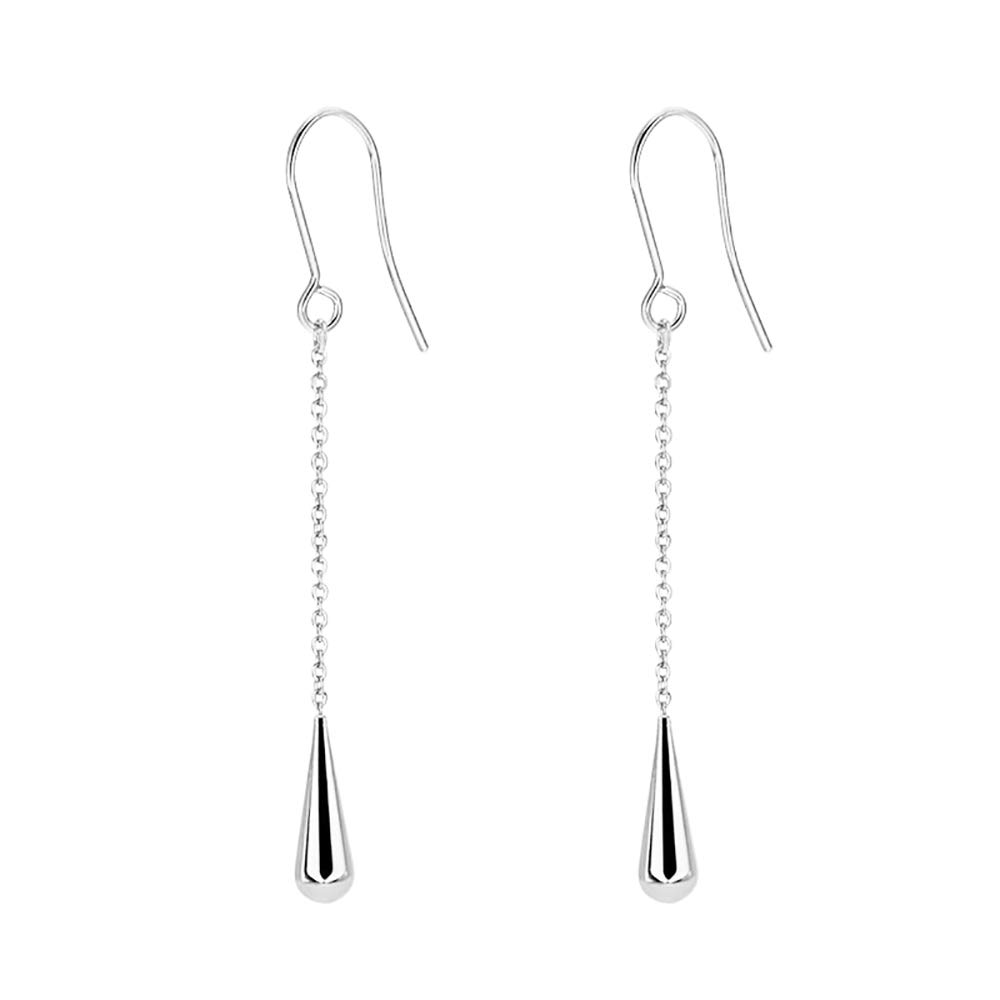 Tassel Earrings Lightweight Sterling Silver Fringe Dangling Earrings for Women