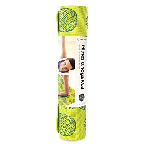 STOTT PILATES Pineapple Yoga Mat, Green, 0.25"/6mm
