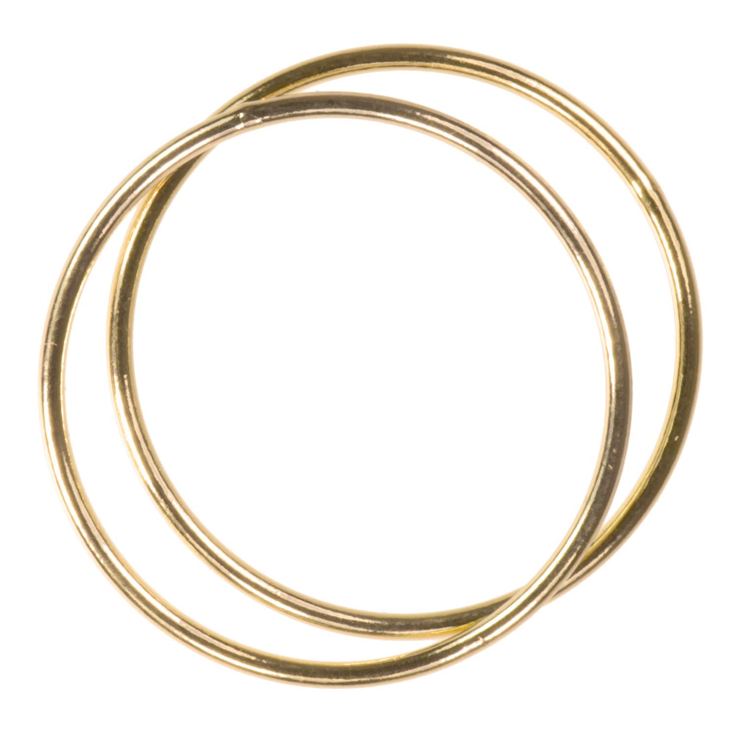 uGems 2 14K Gold Filled Stacking Rings 1mm Round Size 9