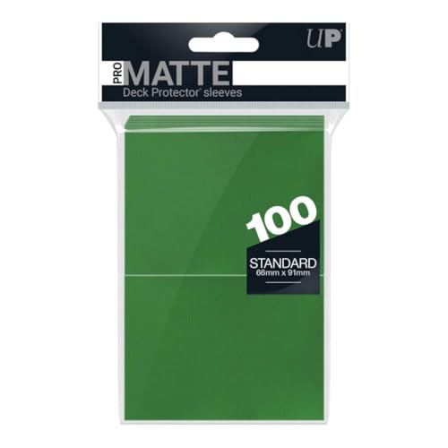 Ultra Pro Standard Deck Protectors - Pro-Matte Green (100 ct)