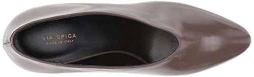 Via Spiga Women's Baran Block Heel Pump, Bark Leather, 5 M US