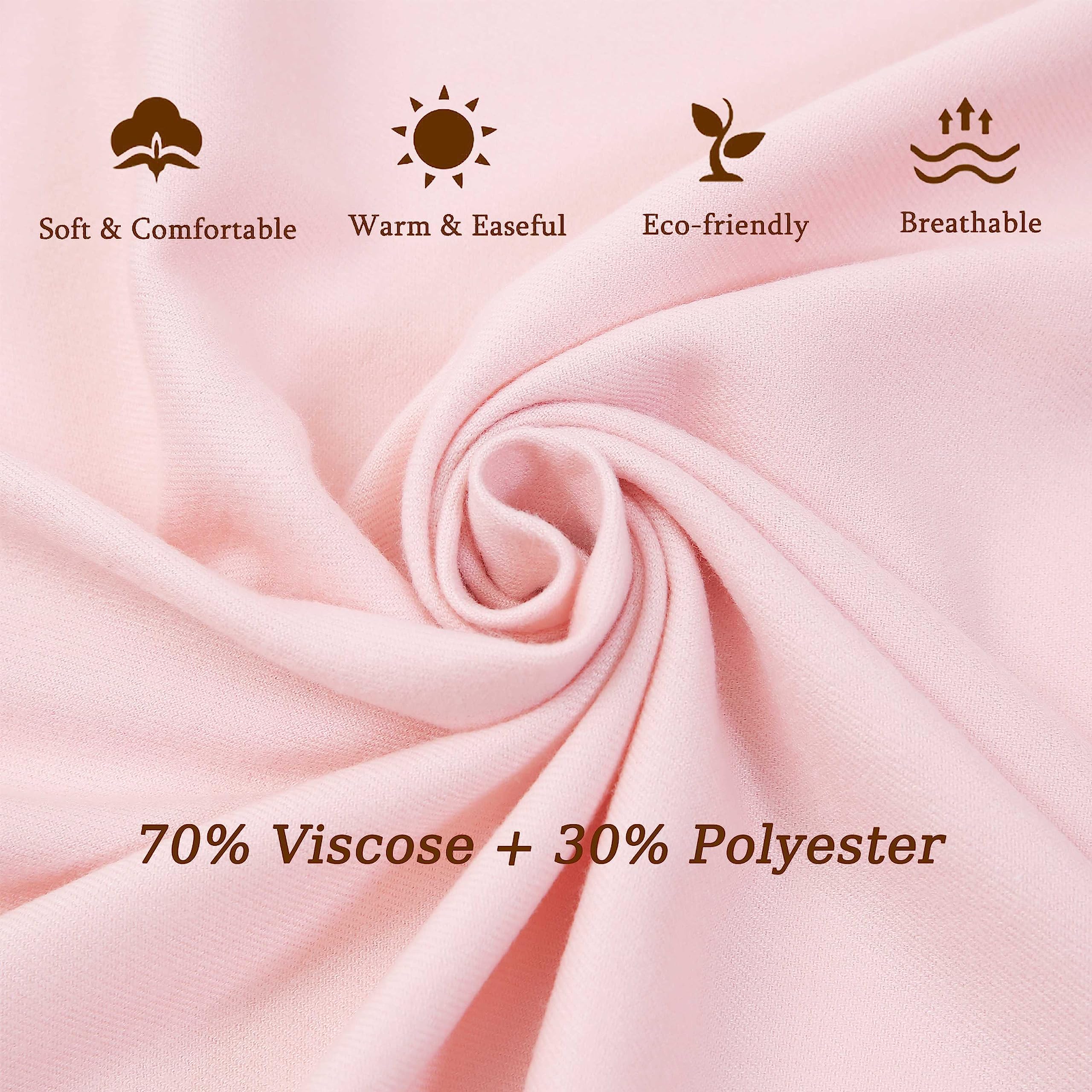 vimate Pashmina Shawls and Wraps, Pashmina Scarves with Medium Thickness for All Seasons