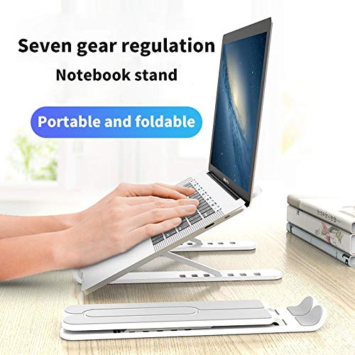 WXBDD Laptop Stand Portable Heights Adjustable Desktop Ventilated Cooling Holder Folding for Notebook Stand (Color : D)