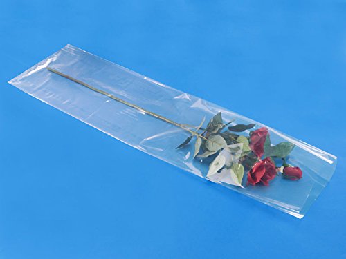 ULINE 100 Clear Industrial 10 x 36 2 MIL Thick Plastic Poly Bags Lay Flat Open top