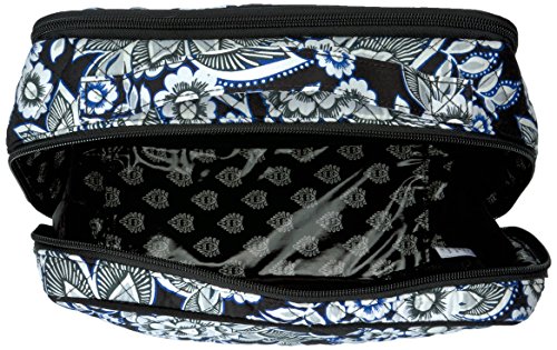 Vera Bradley Women's Cotton Large Blush & Brush Makeup Organizer Case, Snow Lotus, One Size