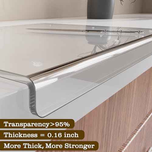 YUYUOA Acrylic Cutting Board for Kitchen Counter with Lip,Clear Cutting Board for Countertop,Transparent Acrylic Non Slip Chopping Boards for Countertop,Clear Cutting Boards for Kitchen(14"X10")