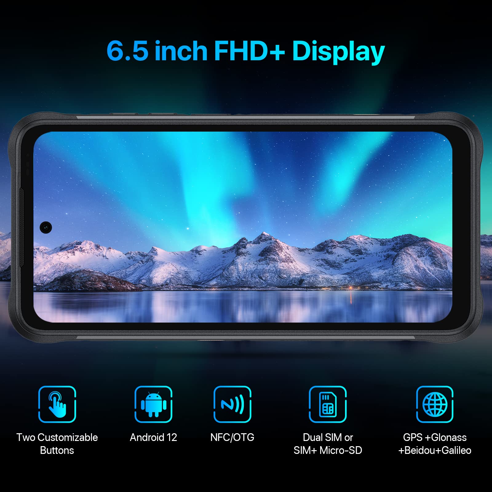 UMIDIGI BISON PRO Rugged Unlocked Smartphones,8g+128GB Android 11 Phone Helio G80 48MP Camera Rugged Cell Phone
