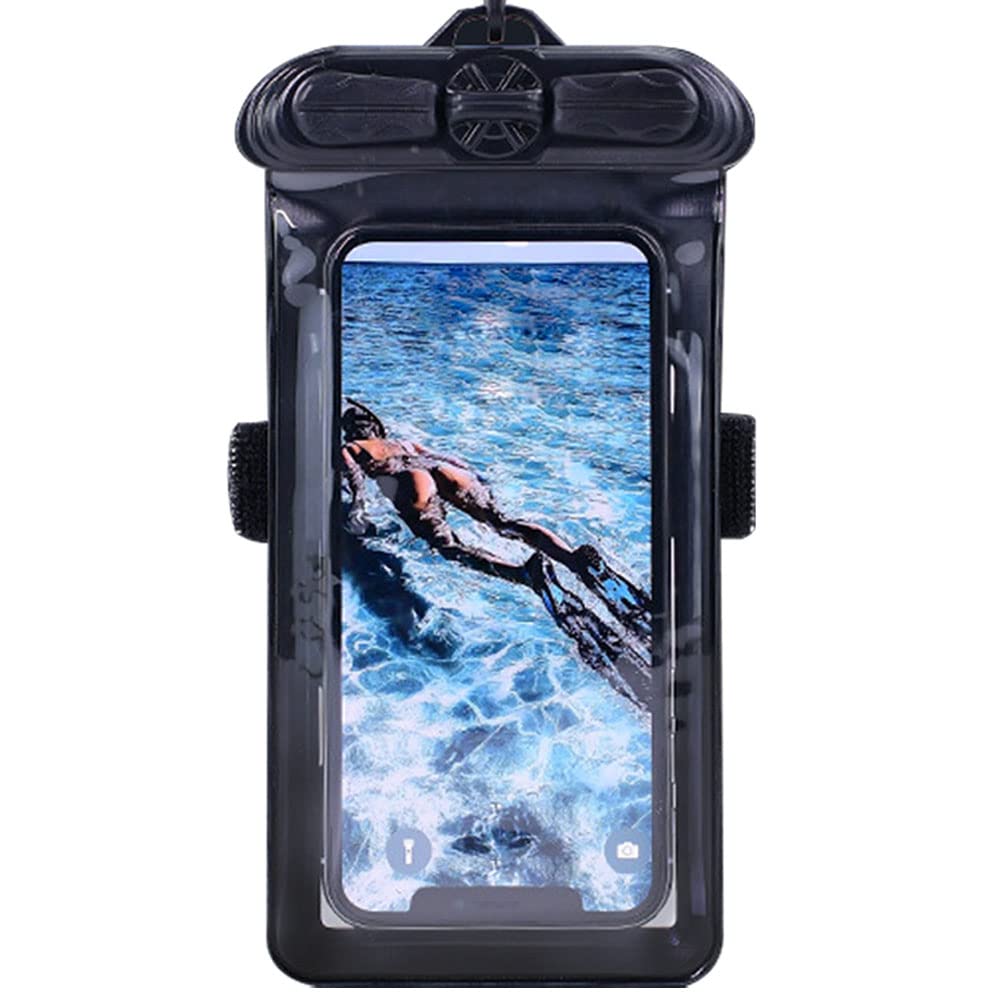 Vaxson Phone Case Black, Compatible with Samsung Galaxy A40 Waterproof Pouch Dry Bag [ Not Screen Protector Film ]