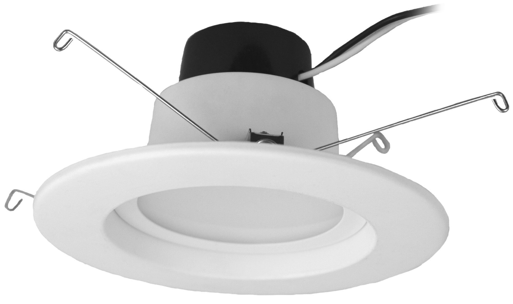TCP (Case of 2) Elite 14W 5-6 Inch Recessed Downlight Retrofit Trim Kit in Warm White (85w Replacement, 3000K, E26 Base, Circle Shape, LED14DR5630K)
