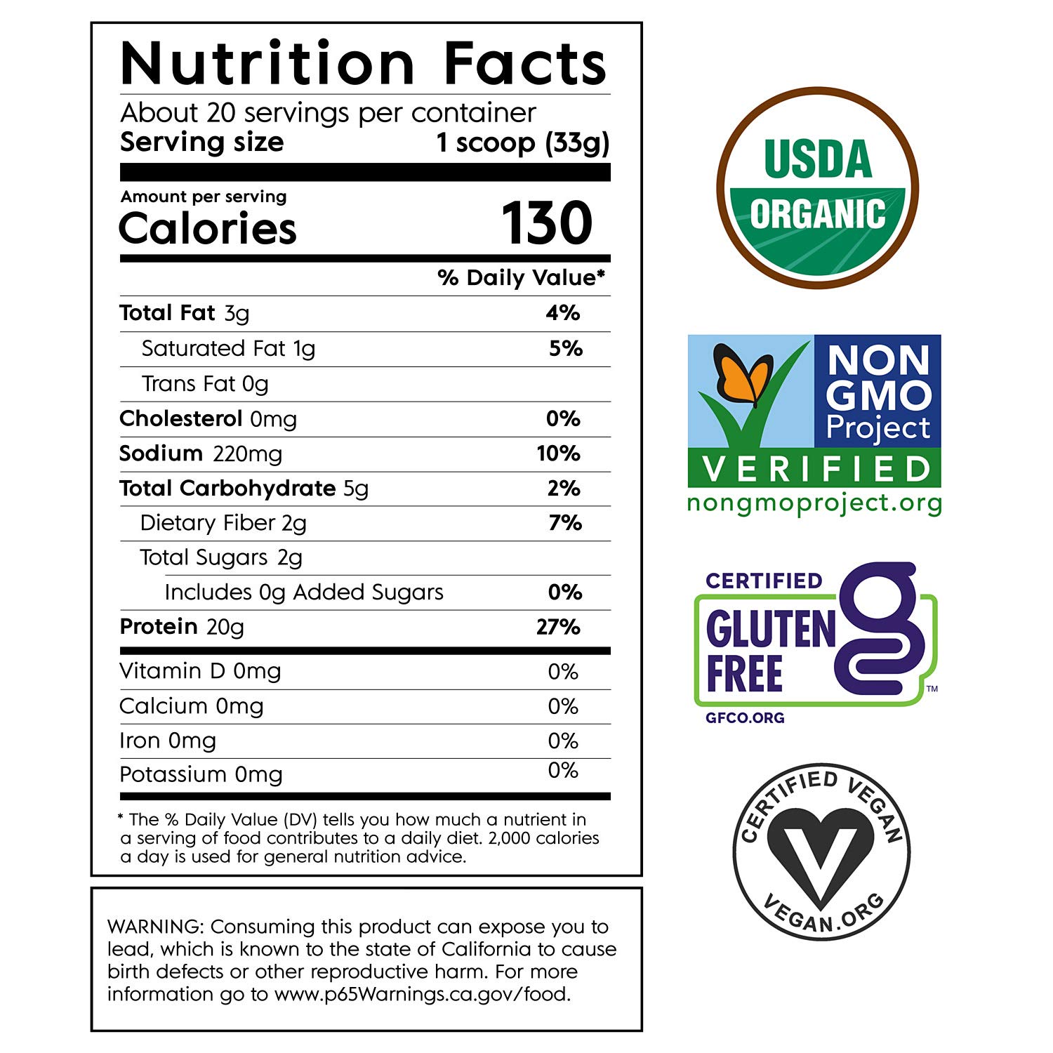 Truvani Vegan Chocolate Protein Powder with Shaker Cup & Scoop Bundle - 20g of Organic Plant Based Protein Powder - Includes Stainless Steel Shaker Cup & Durable Protein Metal Scoop