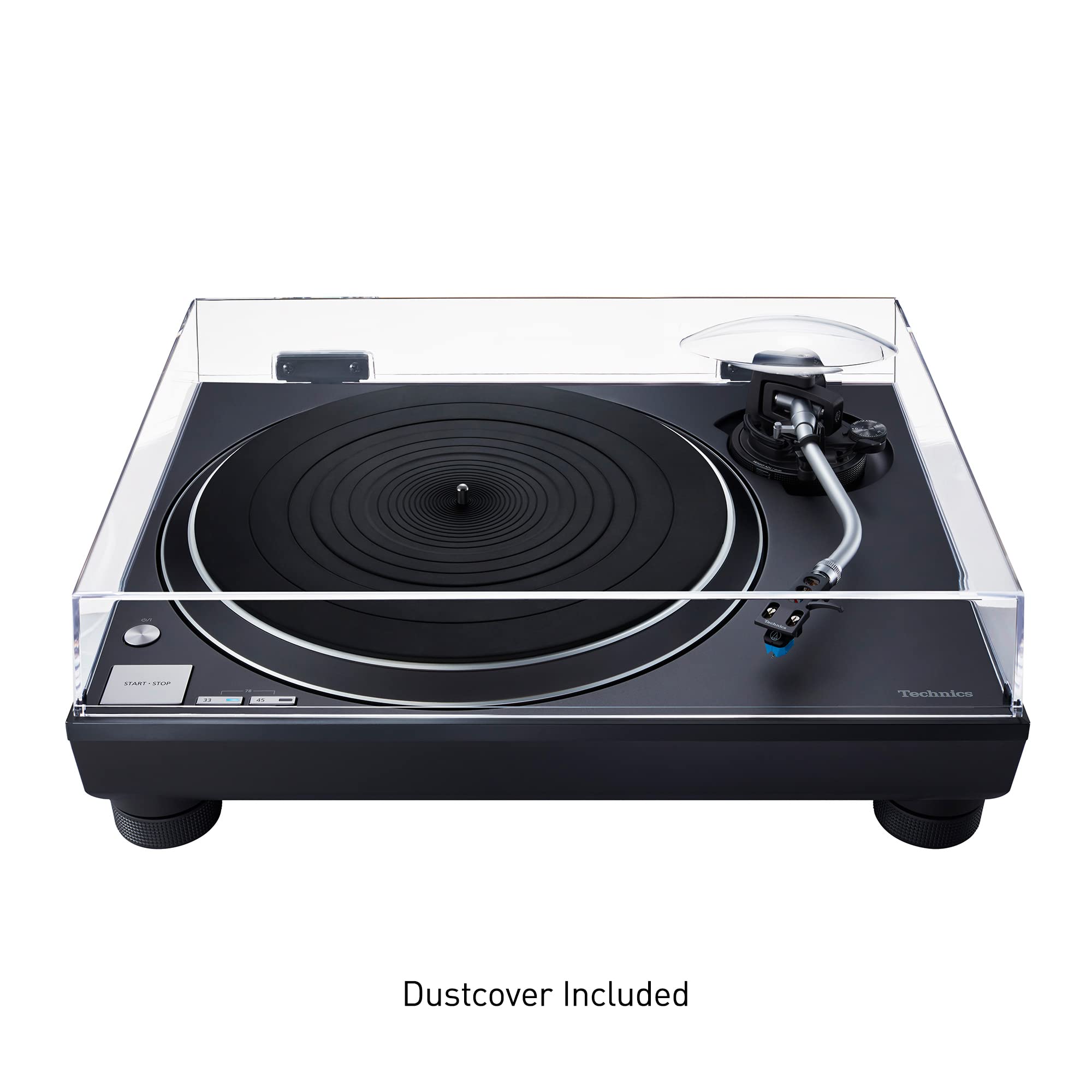 Technics Turntable, Premium Class HiFi Record Player with Coreless Direct, Stable Playback, Audiophile-Grade Cartridge and Auto-Lift Tonearm, Dustcover Included β SL-100C, Black (SL-100C-K)