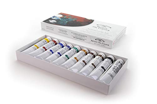 Winsor & Newton Artists' Oil Colour Paint Introductory Set, Ten 21ml Tubes, Crimson,Yellow,Green, 0.7 Fl Oz (Pack of 10)
