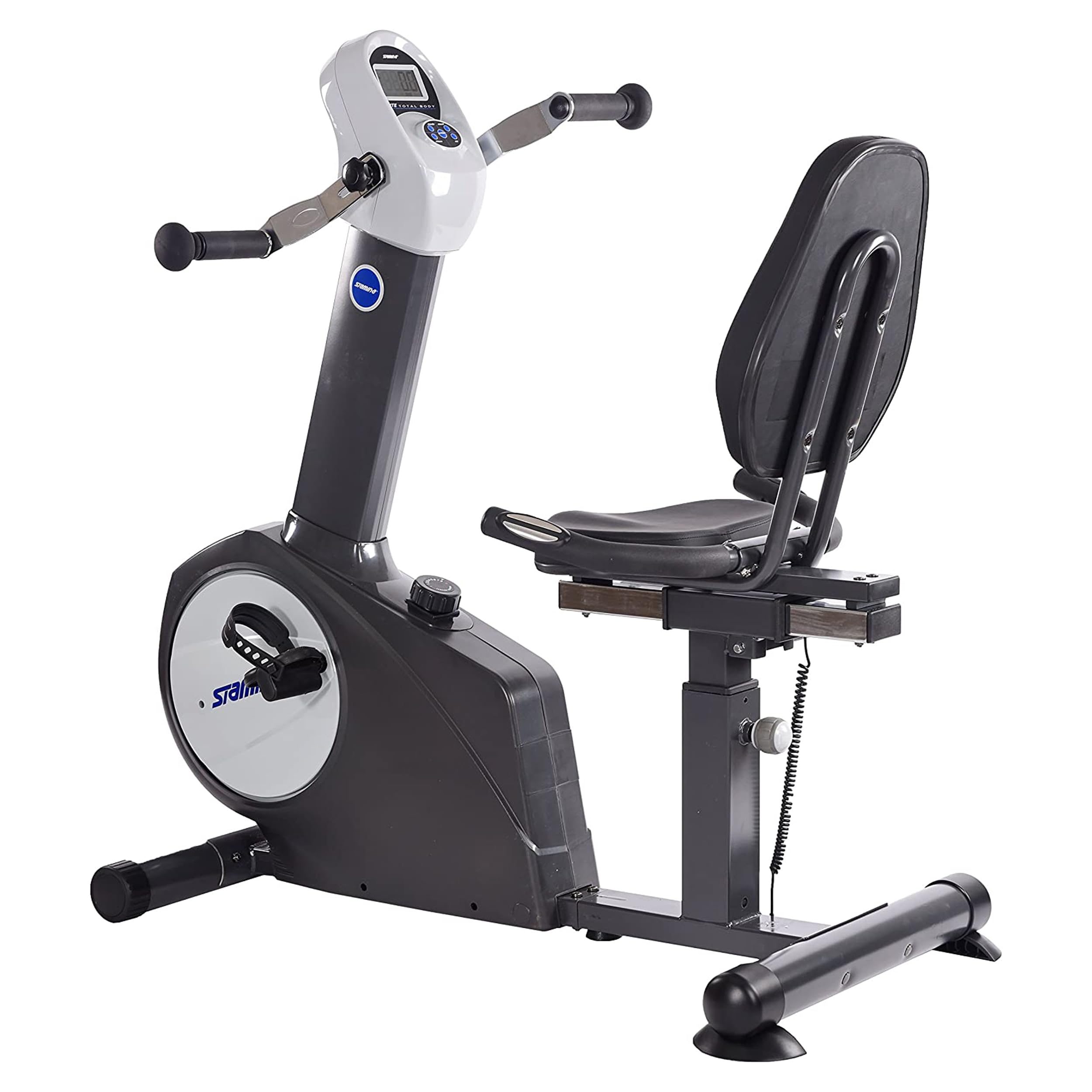 Stamina Elite Total Body Recumbent Bike, Metallic grey