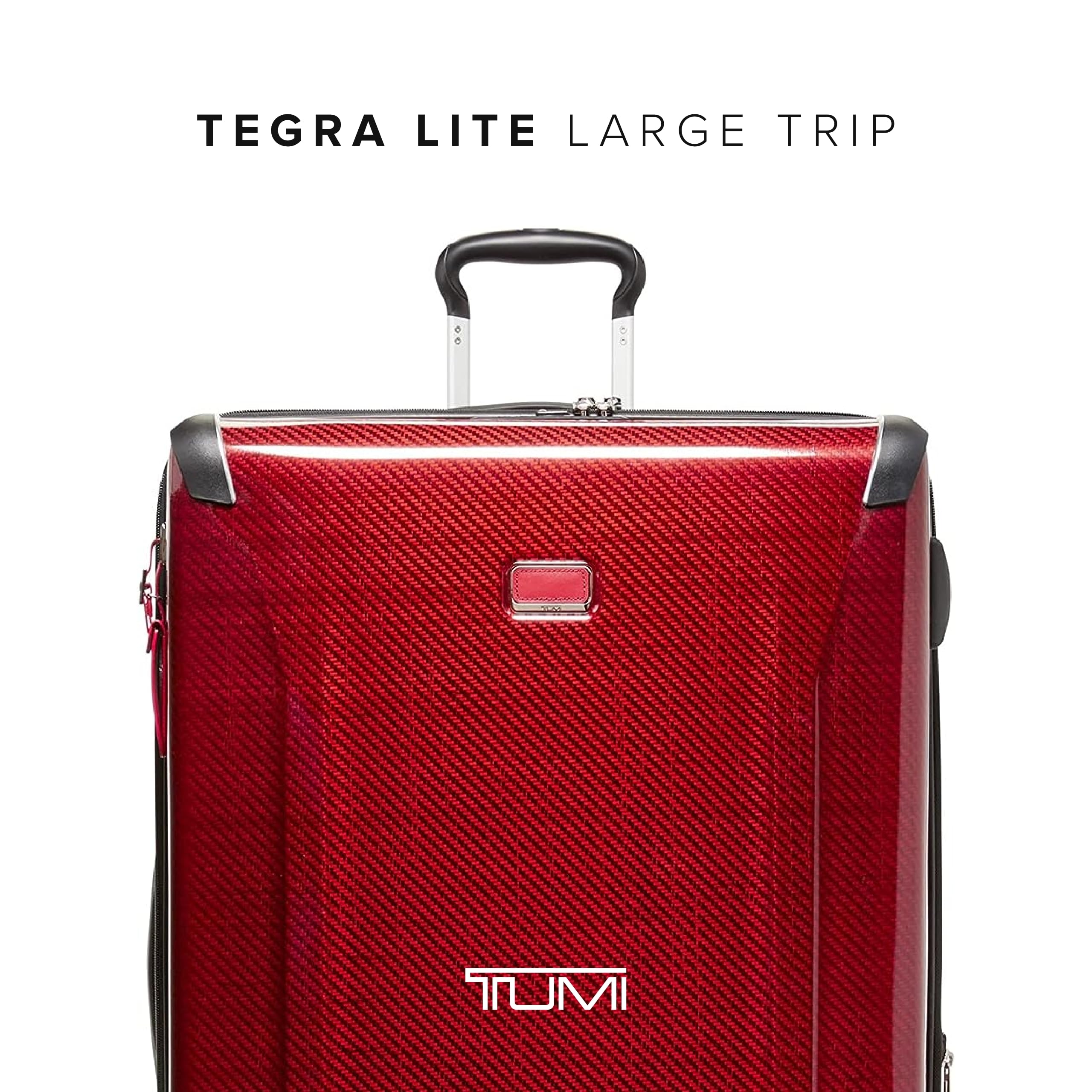 TUMI - Tegra-Lite Extended Trip Expandable 4 Wheeled Packing Suitcase - Roller Suitcase for Domestic & International Travel - Blaze Red