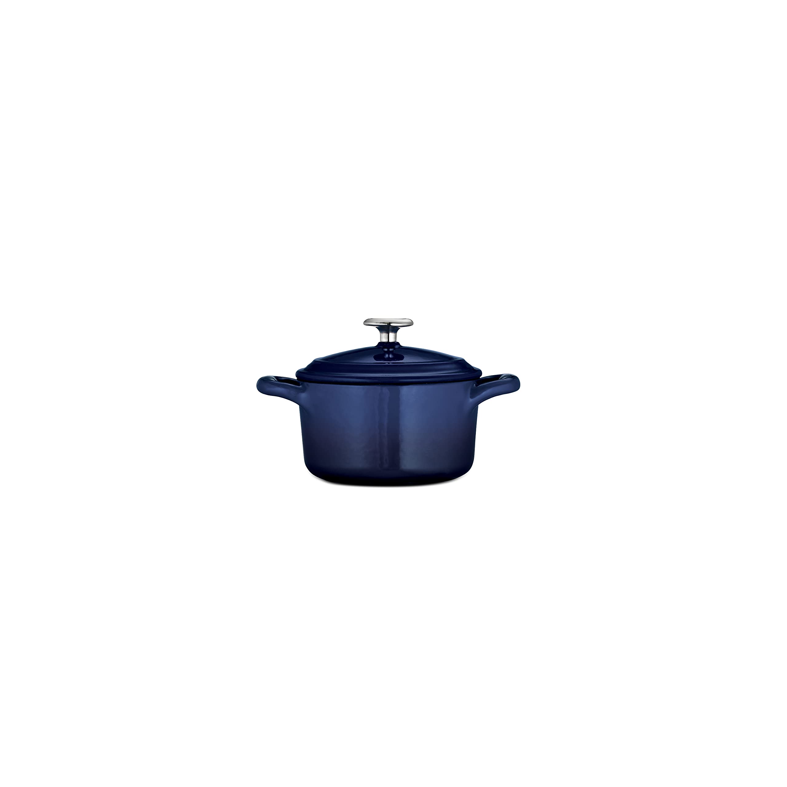 Tramontina Covered Mini Cocotte Enameled Cast Iron 10.5-Ounce Gradated Cobalt, 80131/072DS
