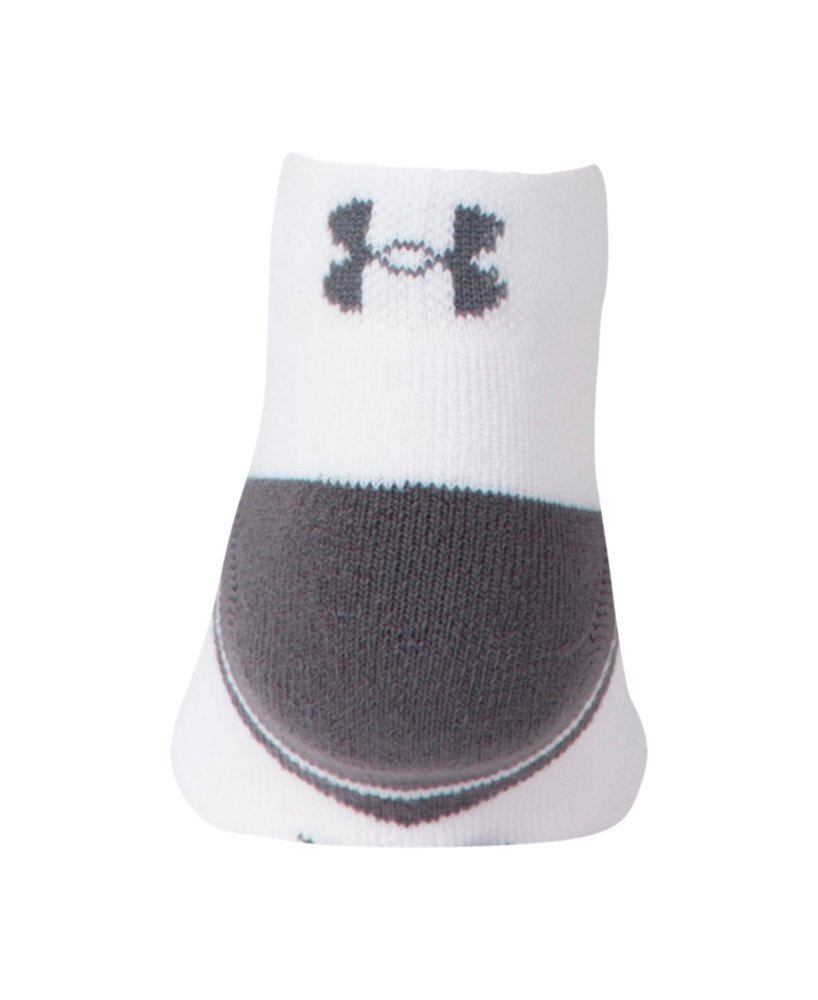 Under Armour Youth Resistor 3.0 Low Cut Socks, Multipairs, White/Graphite (6-Pairs), Small
