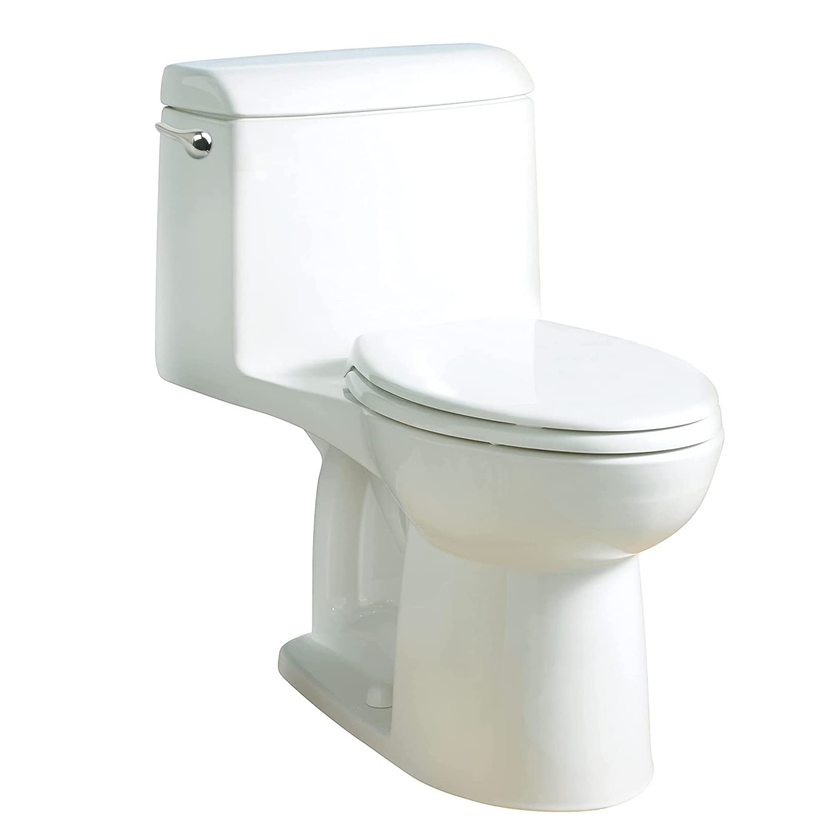 Universal Toilet Handle Replacement Kit, Chrome Finish Toilet Flush Handle with Nut Lock and Stainless-Steel Flapper Chain, Side Mount Toilet Flush Lever Fits Most Standard Toilet Tanks, Easy Install