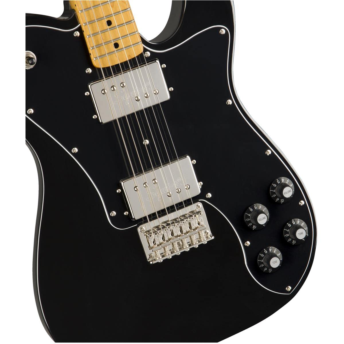 Squier Classic Vibe 70s Deluxe Telecaster Electric Guitar, Black, Maple Fingerboard