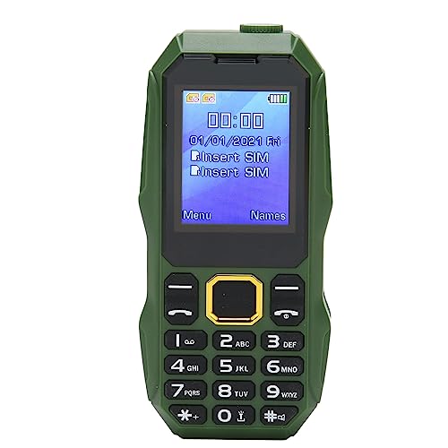 Unlocked Senior Cell Phone 2G Dual SIM Card, HD Screen, Loud Sound, SOS Button, Long Battery Life, 1.8 inch, 5800mAh, Micro USB Charging Port (US Plug)