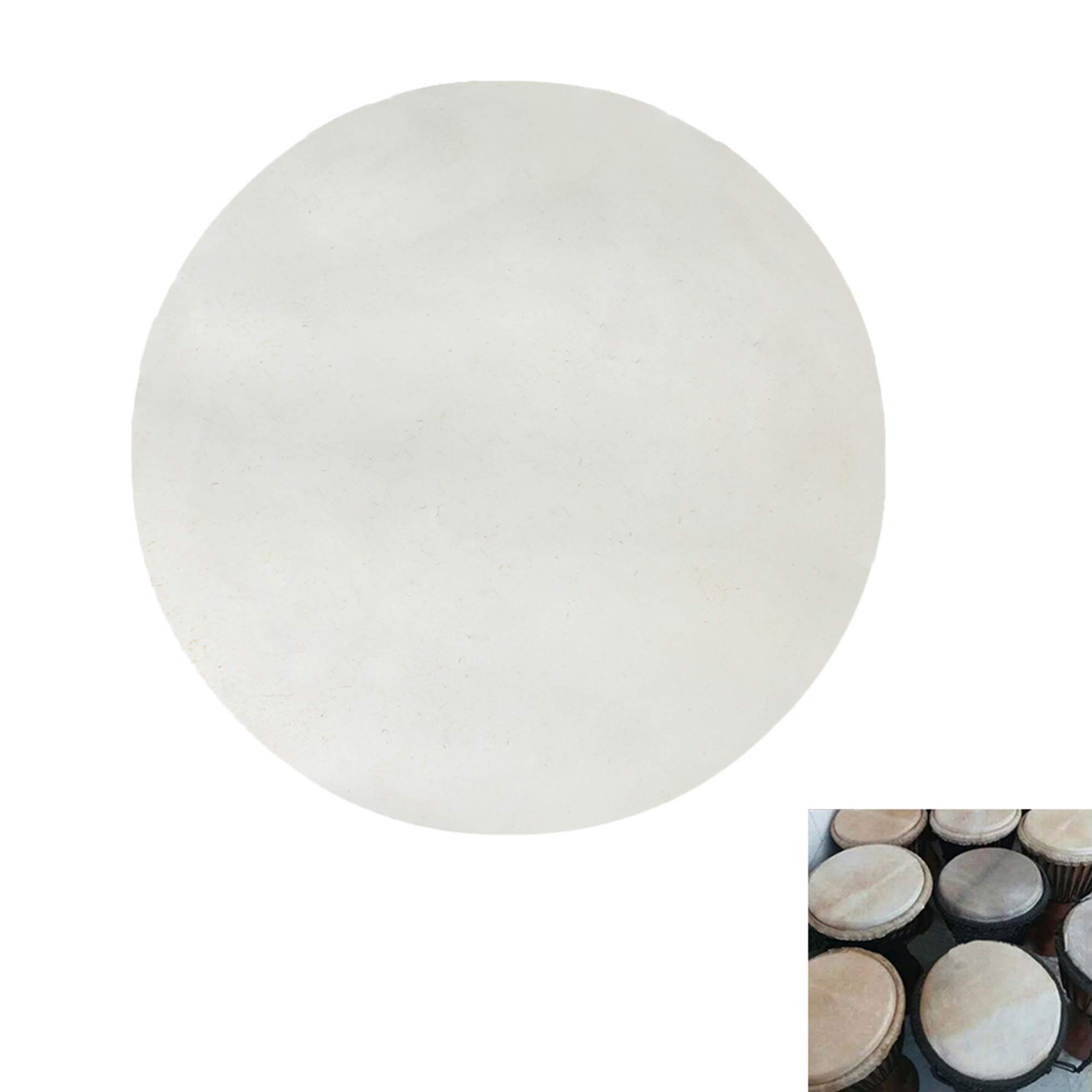 Yibuy 30cm Drums Head Round for Bongo Drums / 8" African Drum Beige