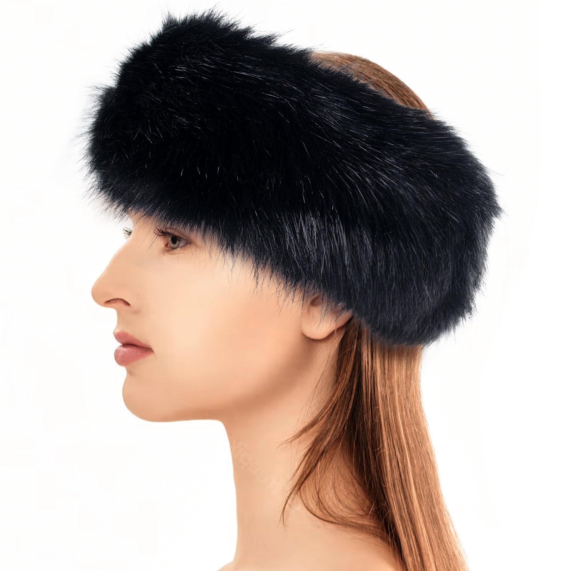Yetagoo Faux Fur Headband for Women Winter Earwarmer Earmuff Hat Ski