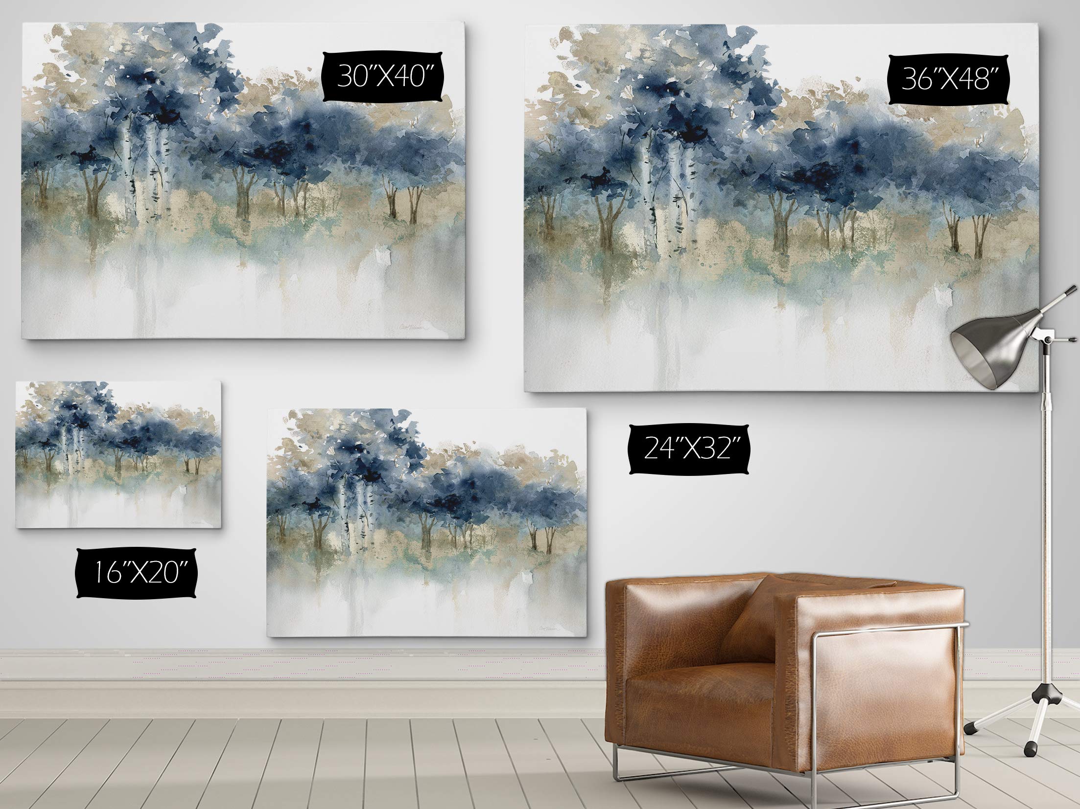 Wexford Home Waters Edge I - Gallery Wrapped Canvas Art Print, 36 x 48, Multicolor
