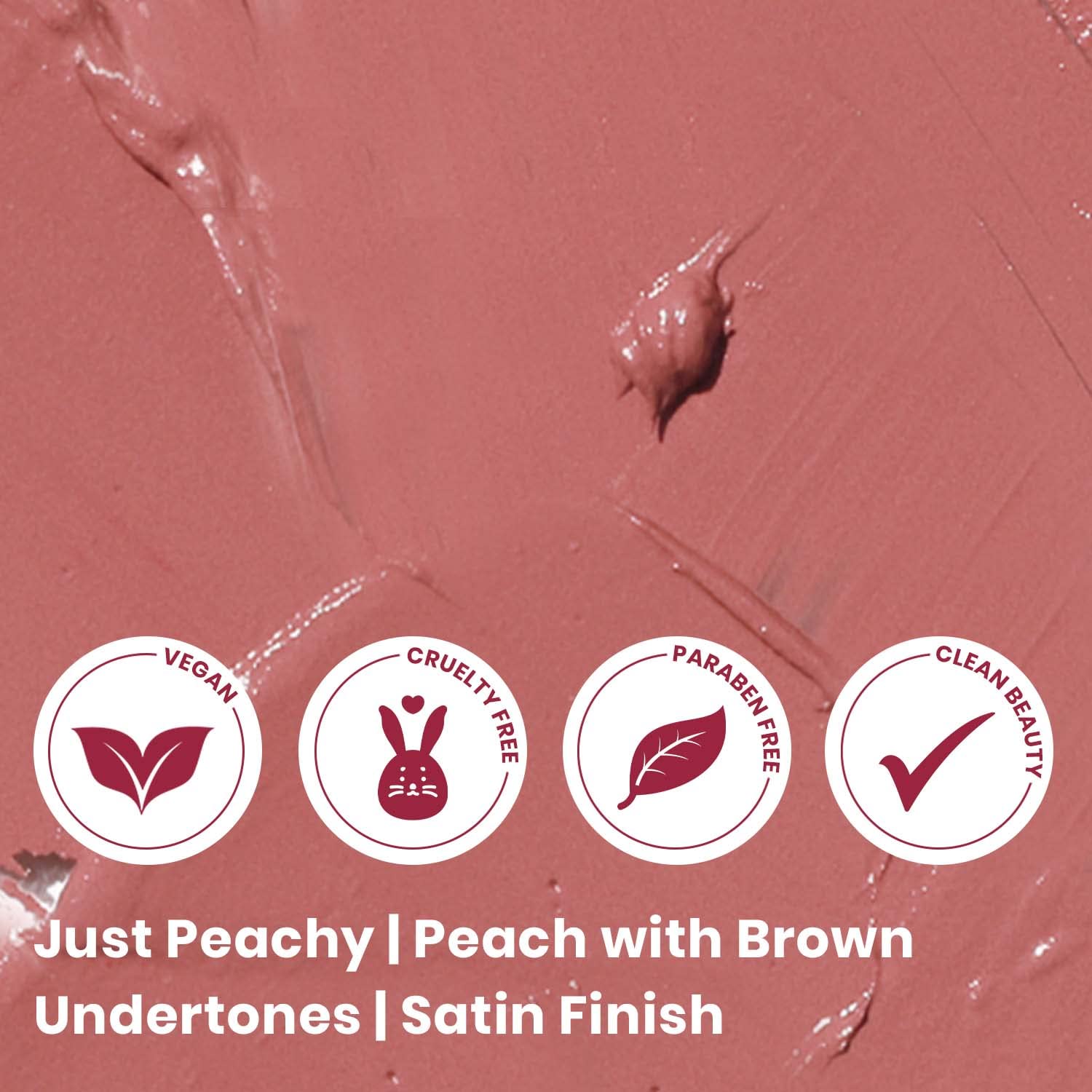 True + Luscious Super Moisture Lipstick β Clean, Vegan and Cruelty Free β Lasting Hydration for Dry Lips with a Satin Finish β Just Peachy
