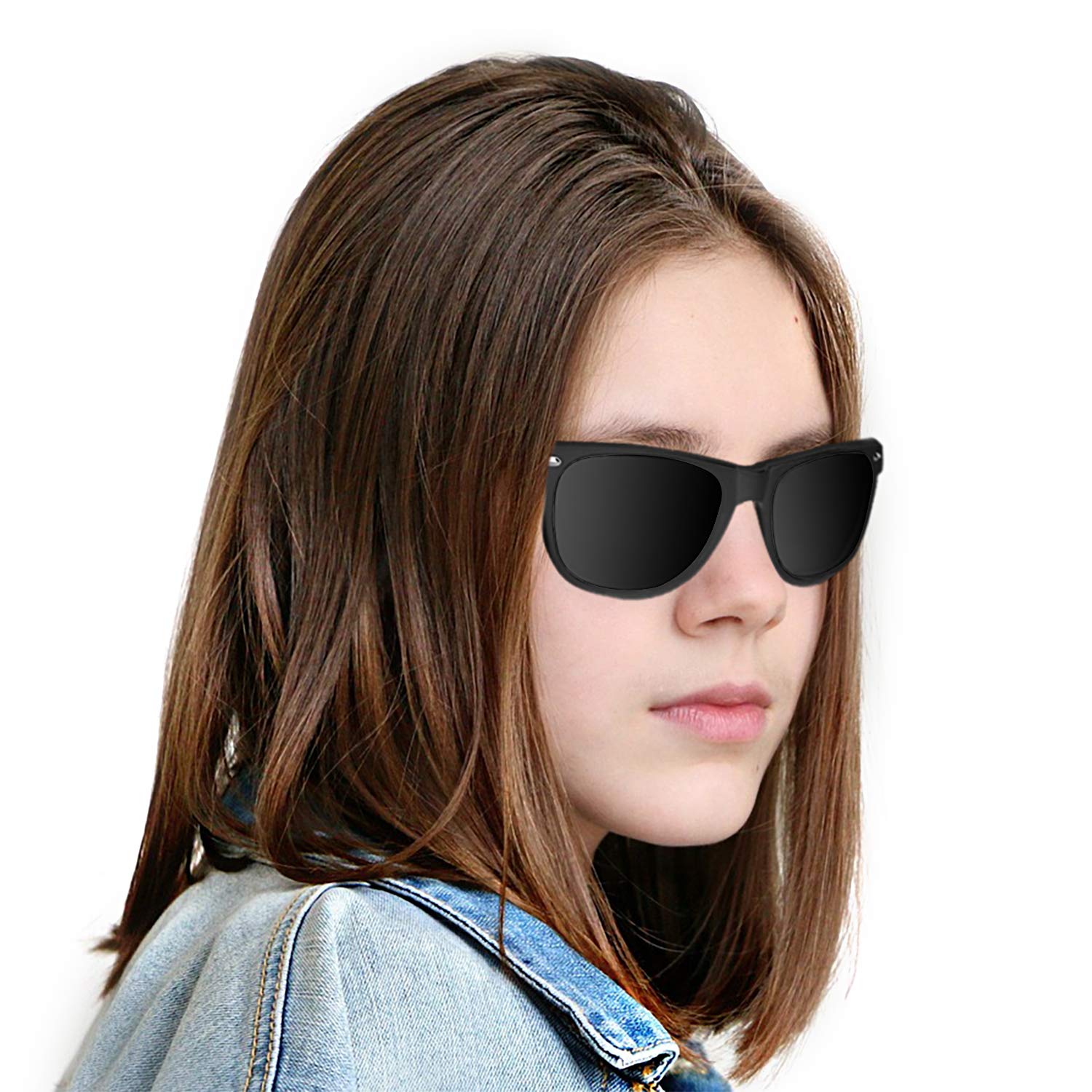 Super Z Outlet Plastic Vintage Retro Style Sunglasses Classic Shades Eyewear Party Prop Favors (12 Pairs) (Black)