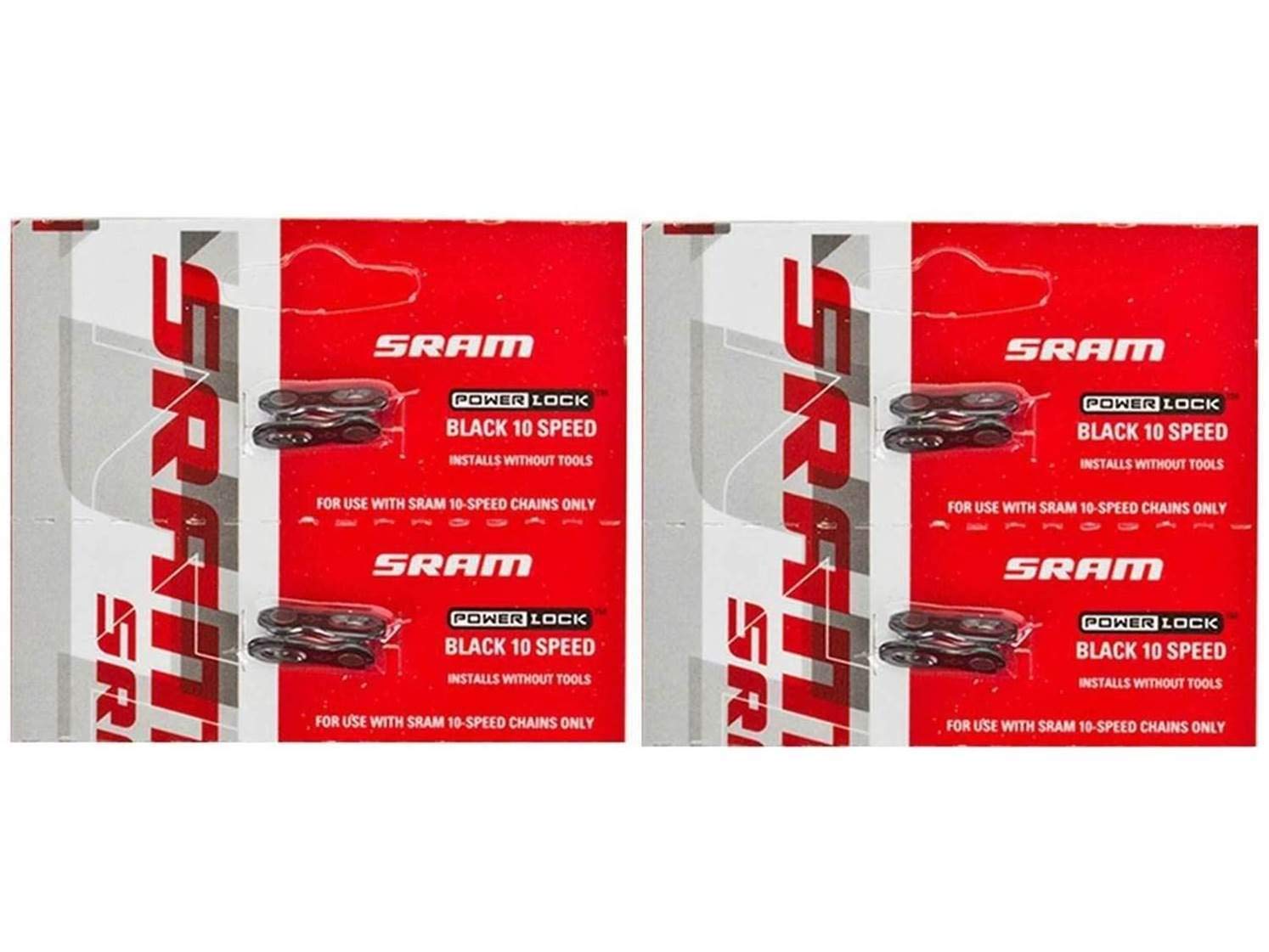 SRAM PowerLock Chain Connector 10-Speed Chain Link w Decal - Available in 2-Pack and 4-Pack (4)