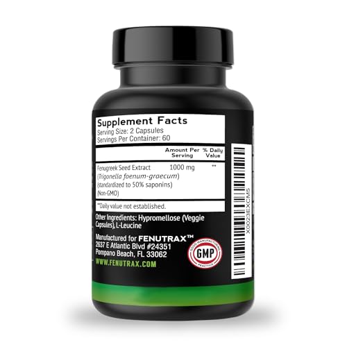 VitaMonk FenuTrax™ Fenugreek Extract 2 Months Supply - Stronger Than Testofen for Men - Fenugreek Seed Extract - Muscle Growth, Energy, and Drive Support