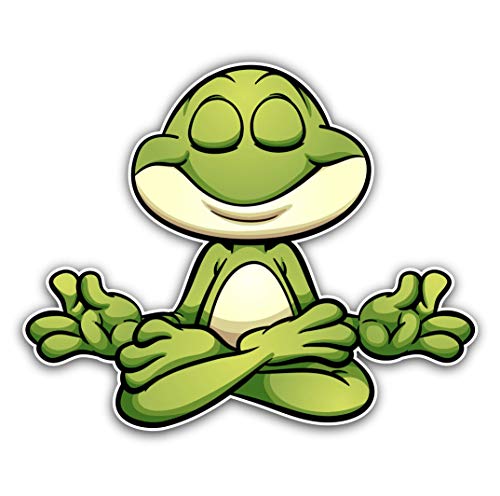 Yoga Frog Sticker