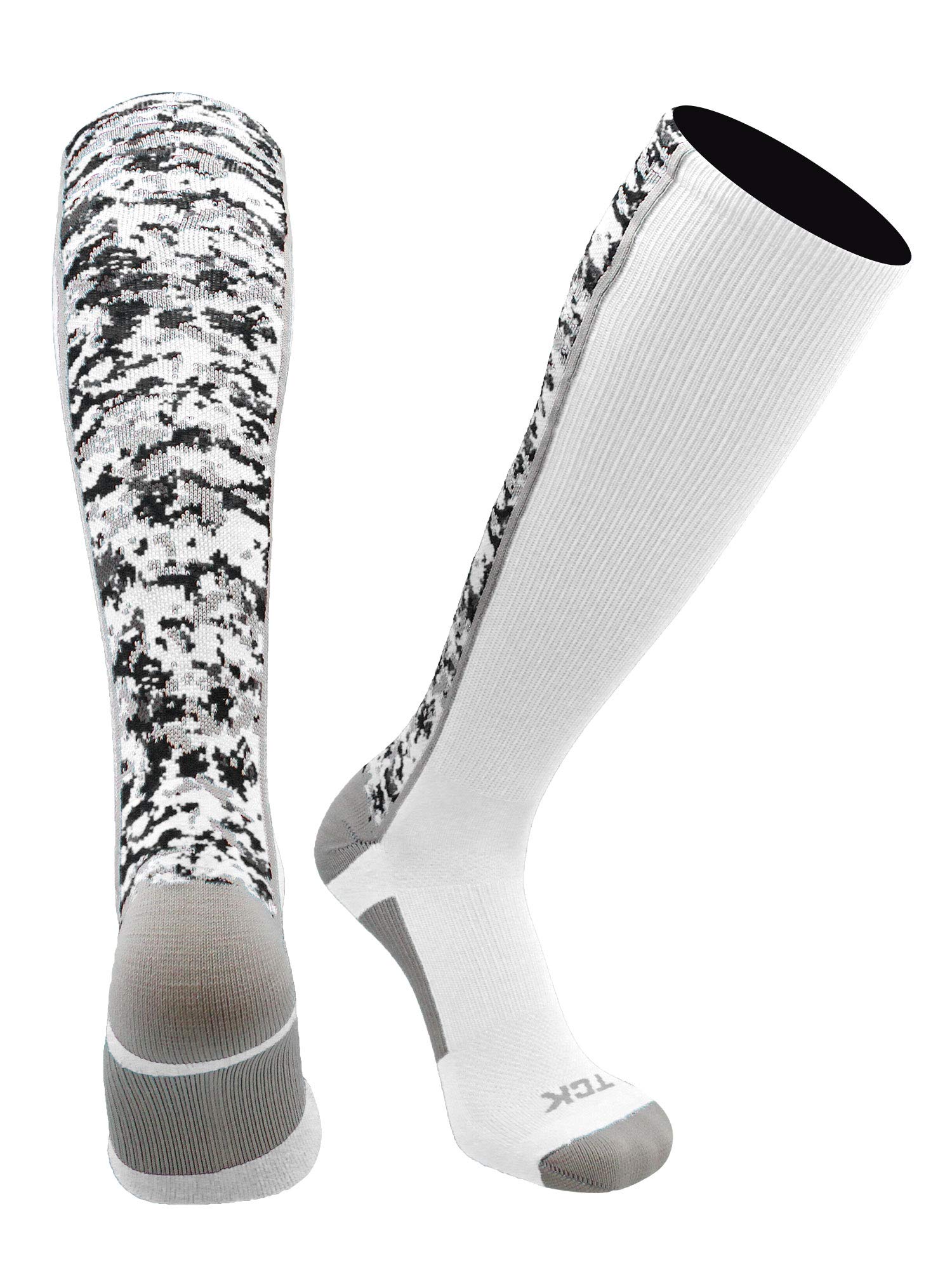 TCK Digital Camo OTC Socks (White, Medium)