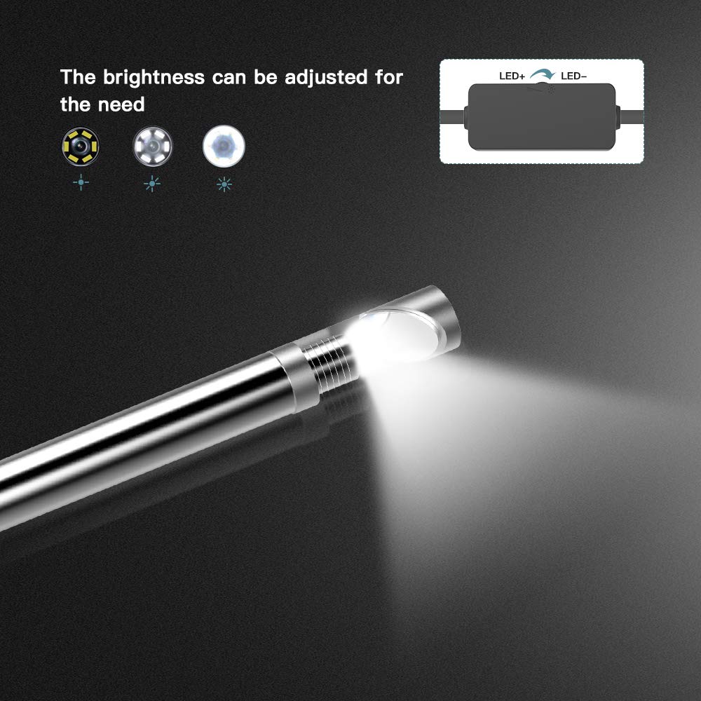 Teslong Rigid Borescope for Rifle Barrel Care, Gun Cleaning Visual Inspection Camera w/26-Inch-Long Rod -Fits .20 Caliber &Larger Hunting Shooting Firearms Bore(3 Mirrors Included)