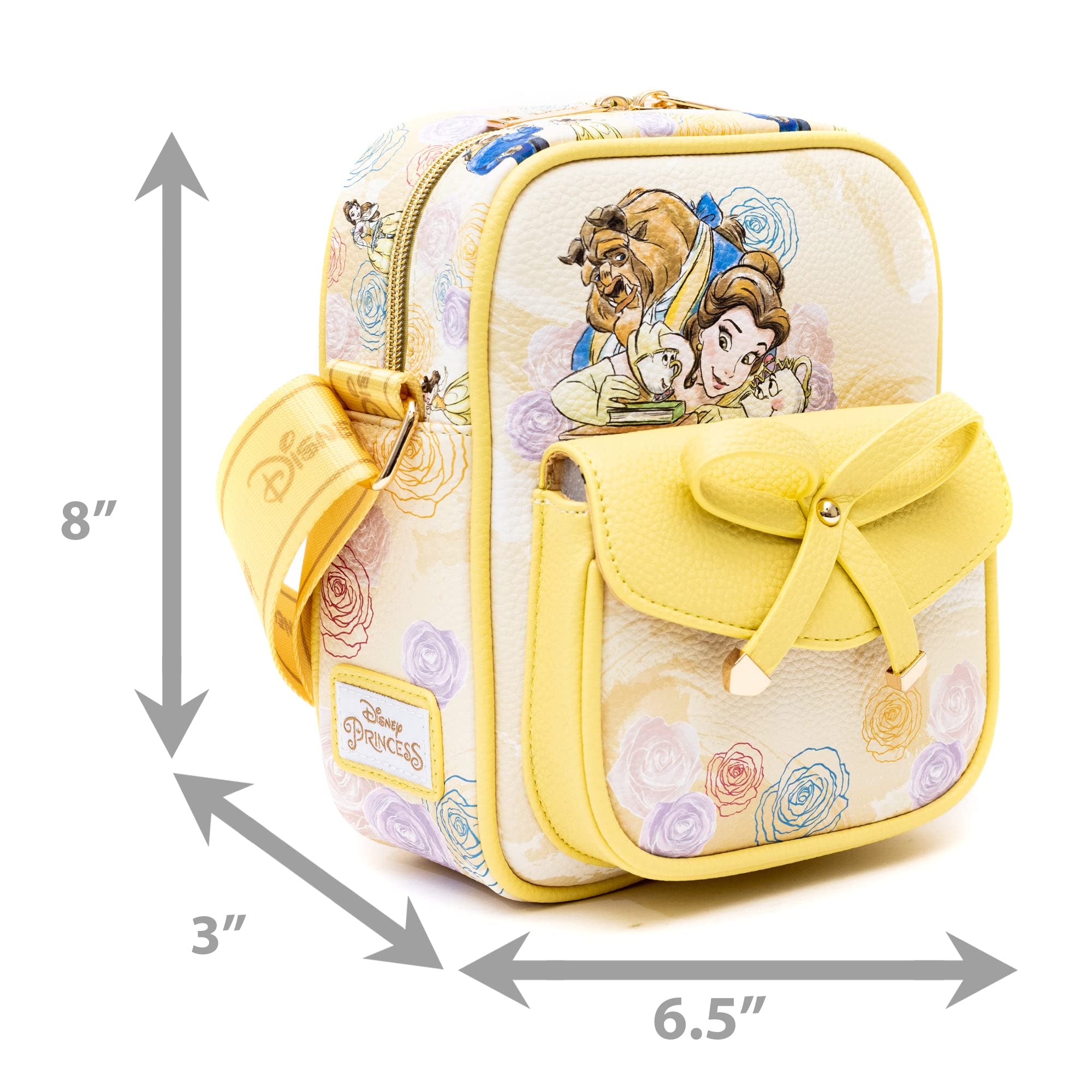 Wondapop Disney Beauty and the Beast Belle Luxe 8" Crossbody Bag